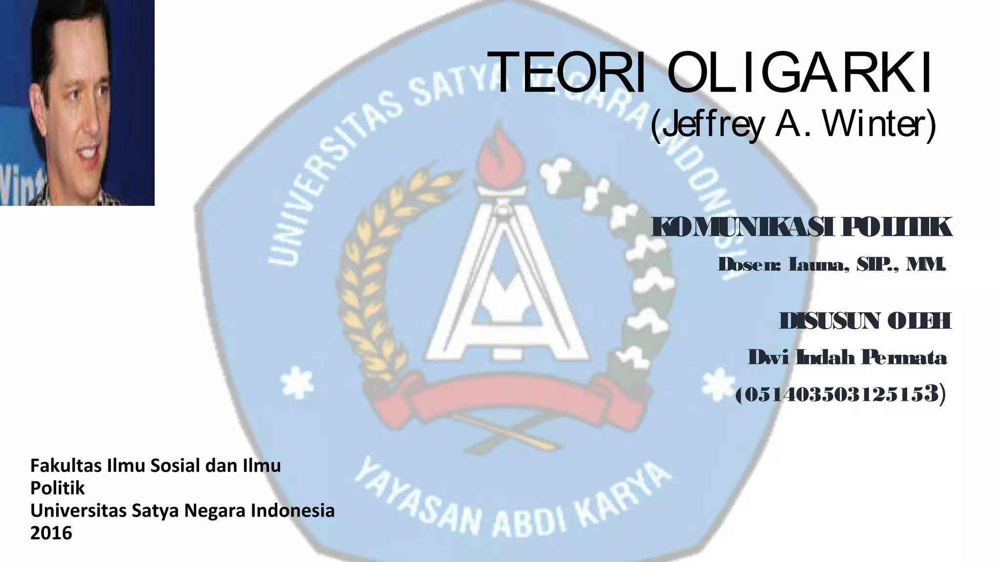 Teori oligarki | PPT