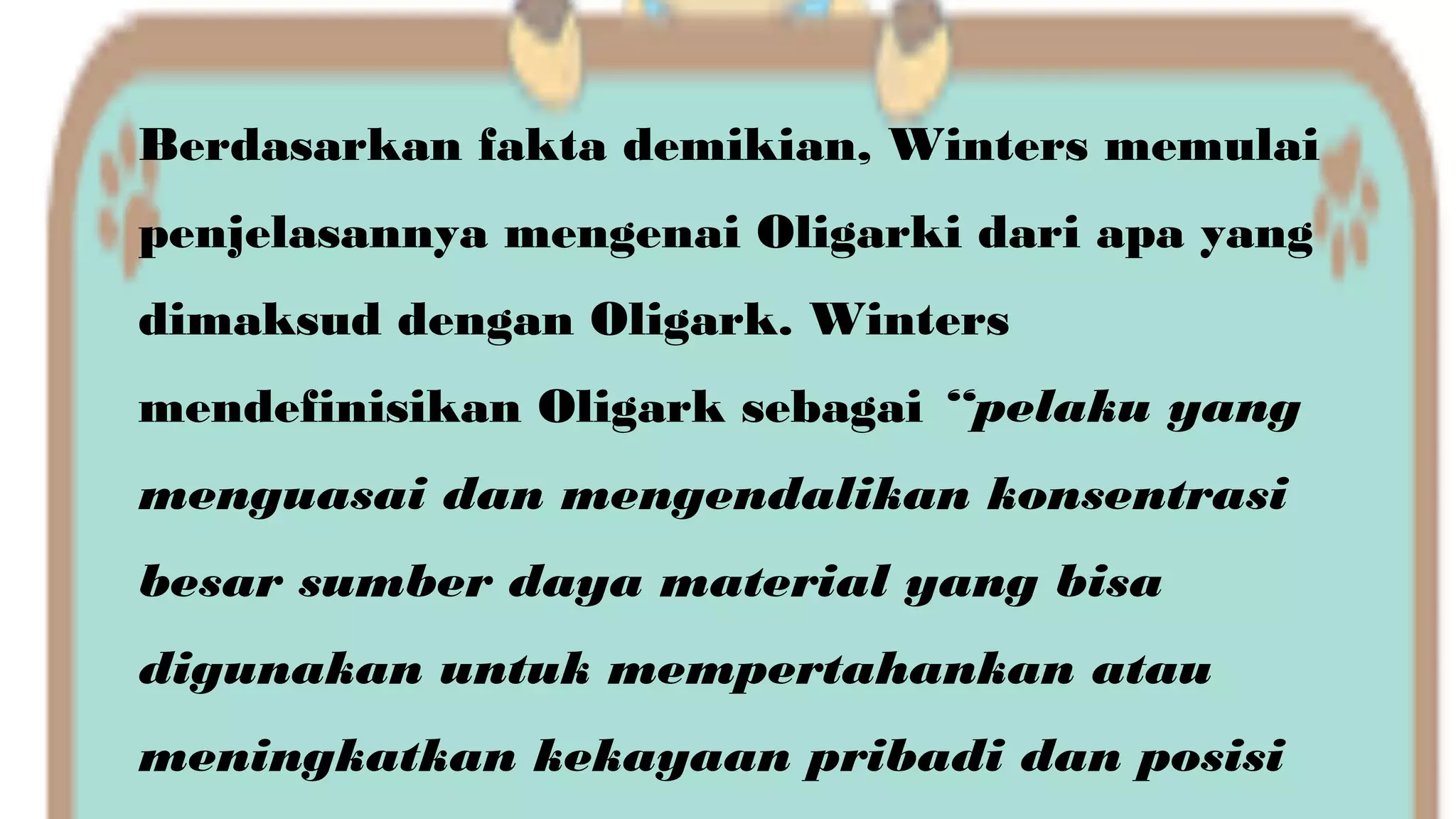 Teori oligarki | PPT