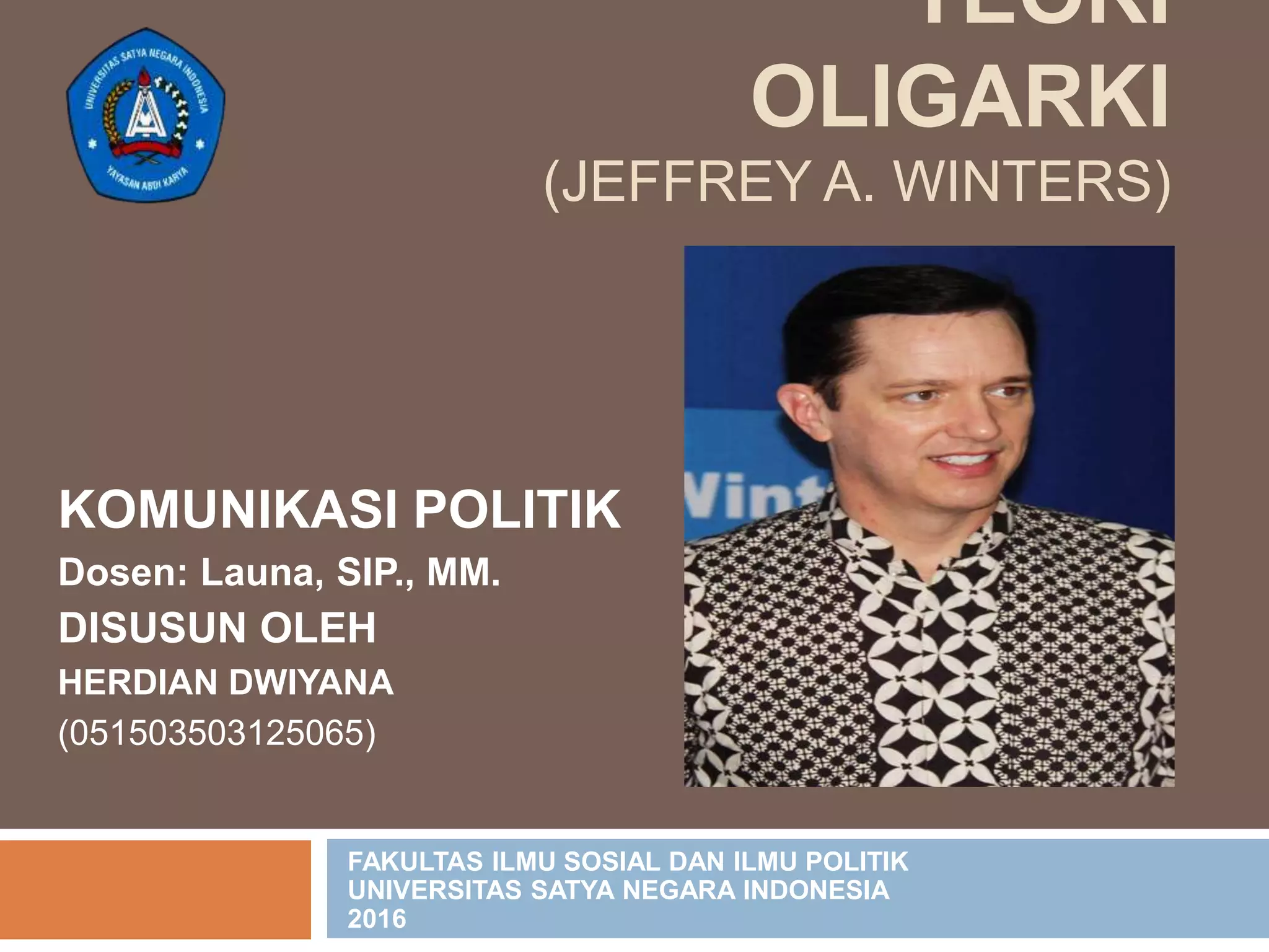 Teori oligarki | PPTX