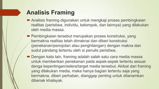 Teori pembingkaian | PPTX