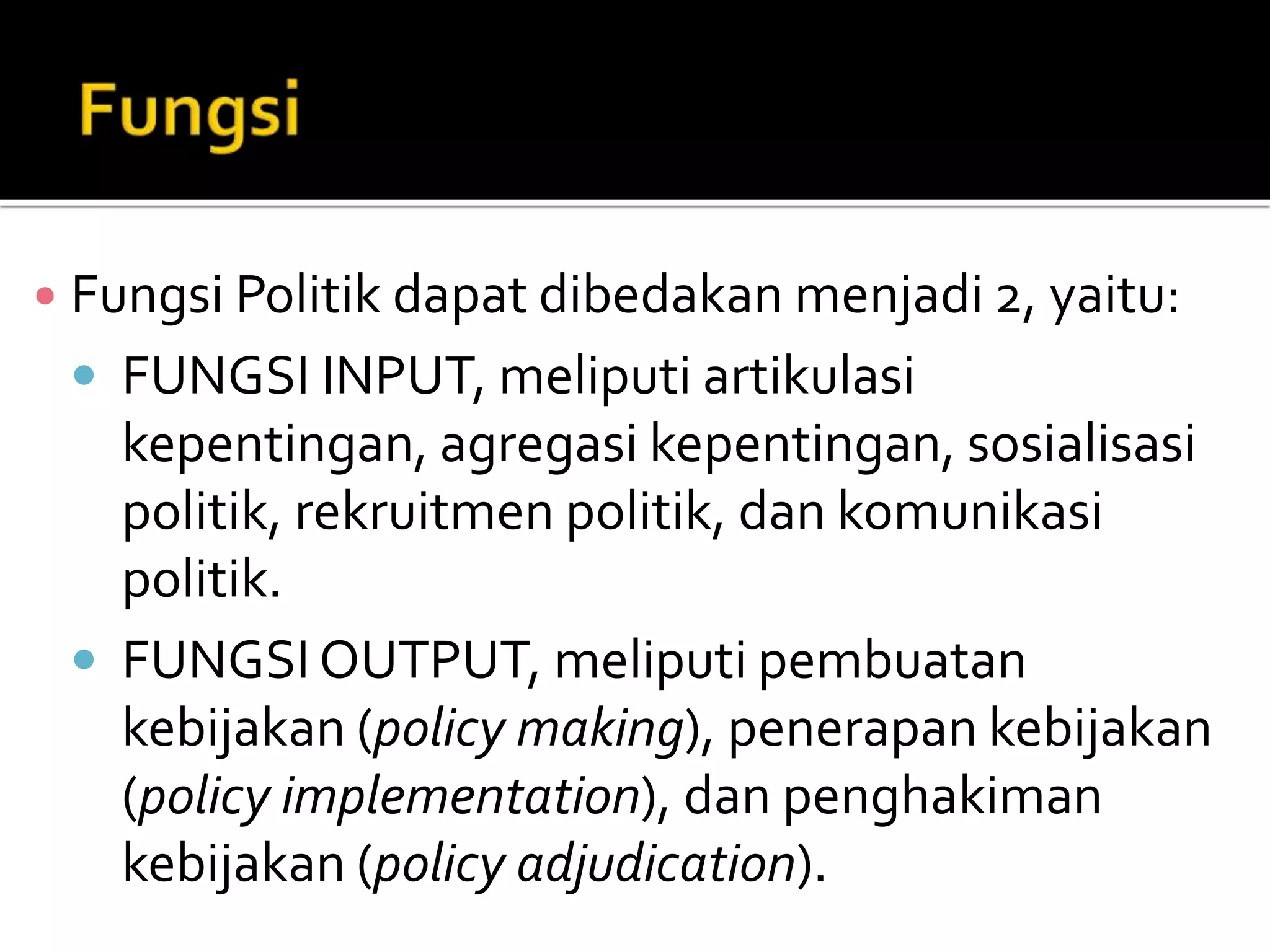 Teori sistem politik | PPTX