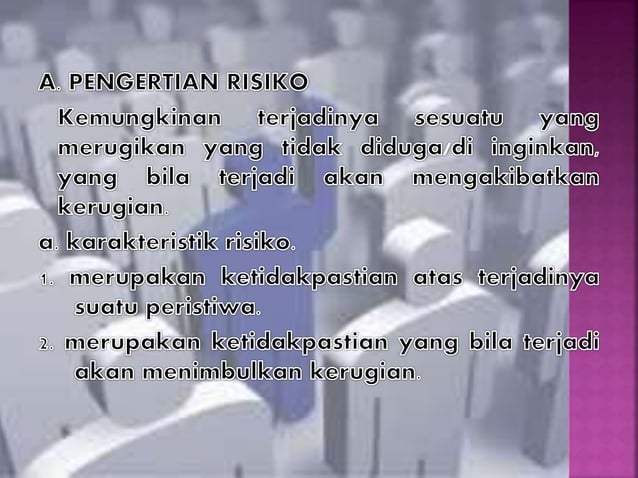 Presentation Manajemen Risiko | PPT