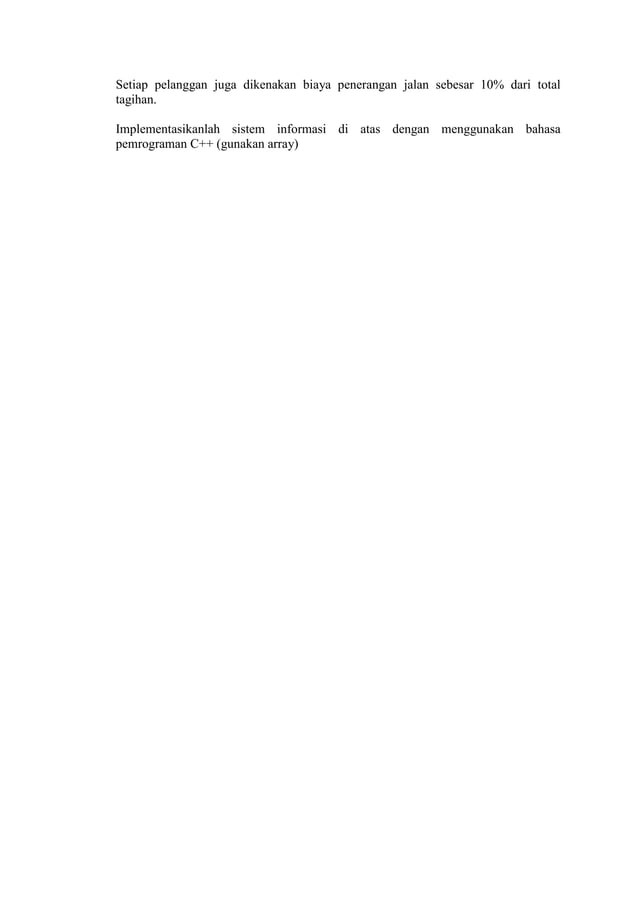 Tugas program array c++ | DOCX