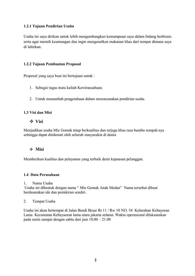 Rencana Bisnis | PDF