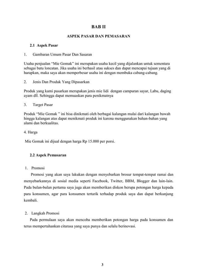 Rencana Bisnis | PDF