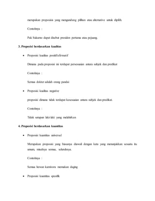 Proposisi Logika Matematika | PDF
