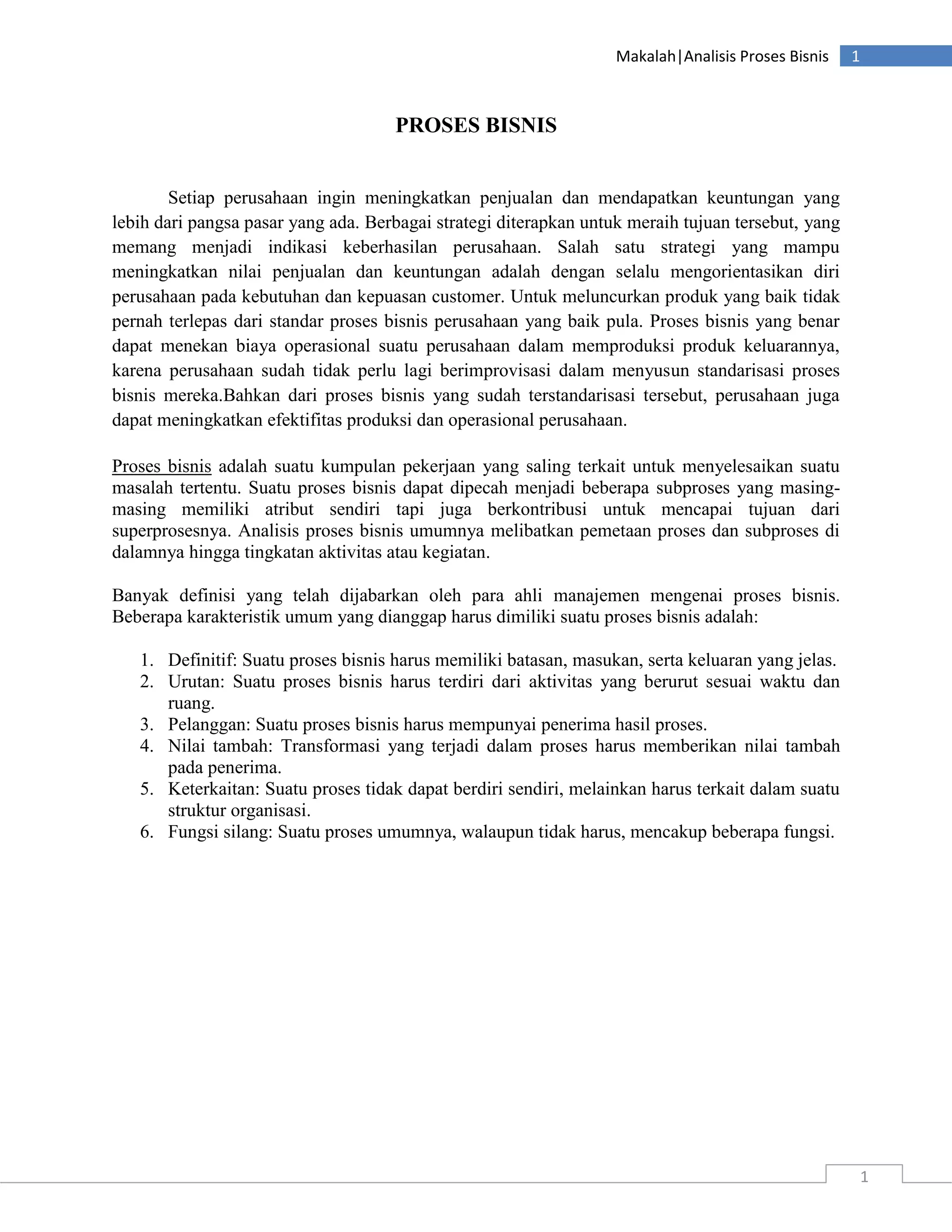 proses bisnis | DOCX