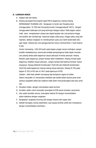 Tugas Proyek PKW SMA Kls 10 Running LED | PDF