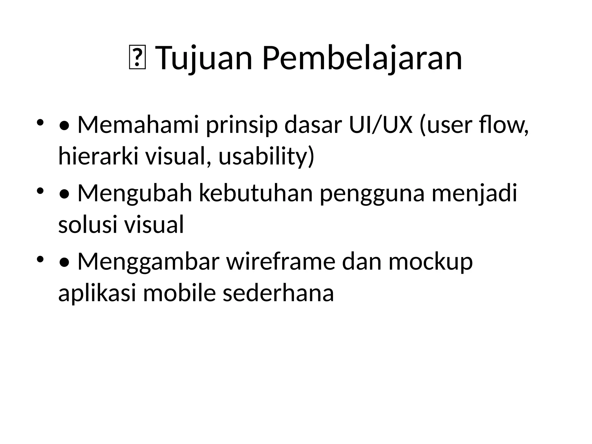 Rancangan UI/UX (User Interface & User Experience Design) yang cocok ...