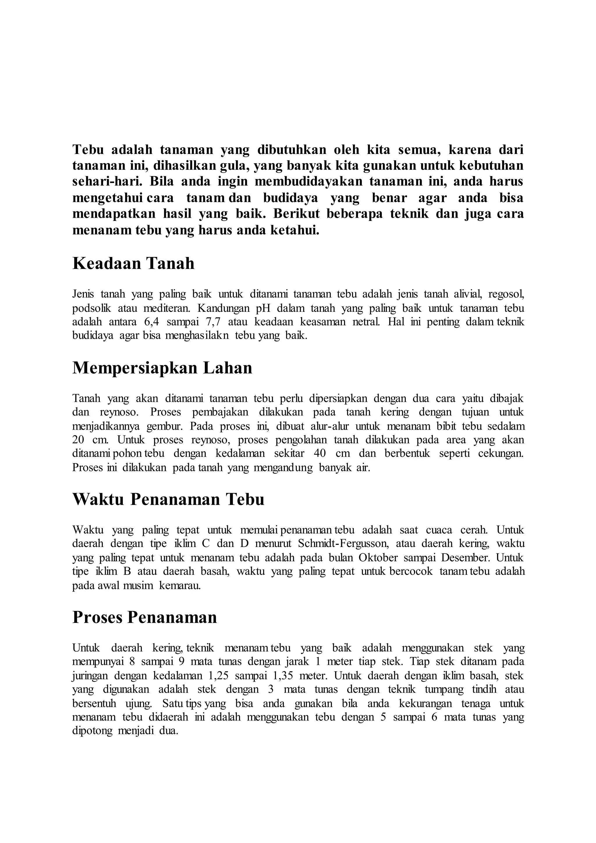 Tugas prtn nilam dan tebuh | DOCX