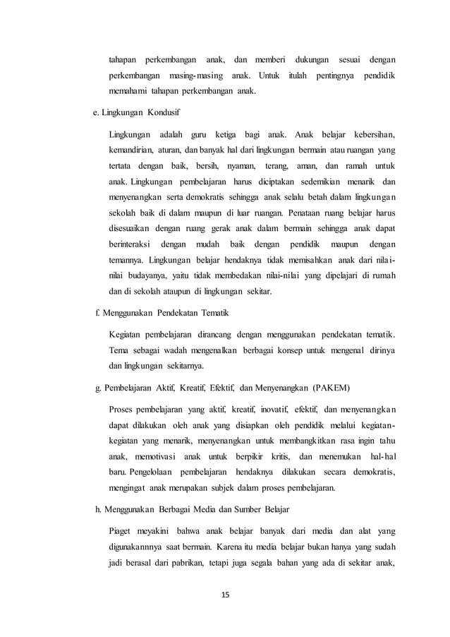 Tugas Makalah Perkembangan Anak Awal dan Anak Akhir | DOCX