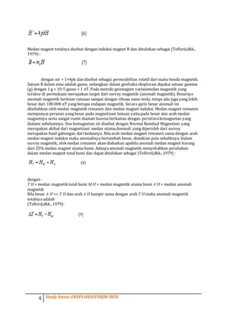 Study Kasus Eksplorasi Bijih Besi | DOCX