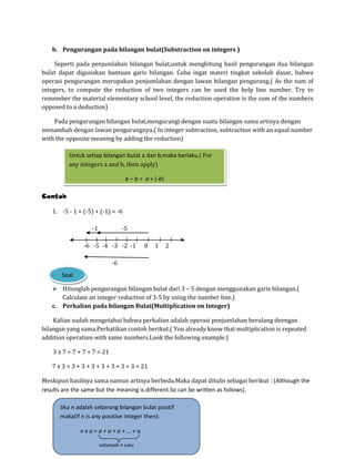 LKS tentang Bilangan bulat | DOCX