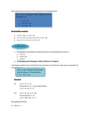 LKS tentang Bilangan bulat | DOCX
