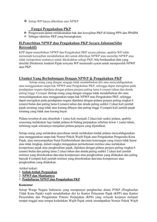 tugas pratikum komputer dan administrasi perpajakan | PDF