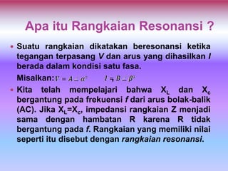 Rangkaian Resonansi Paralel | PPTX