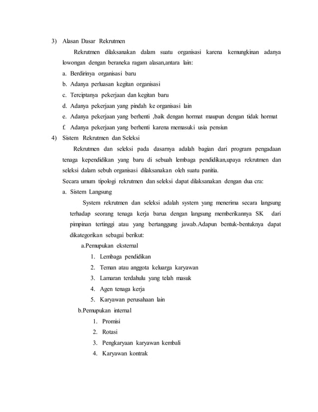 Tugas rangkuman materi msdm | DOCX