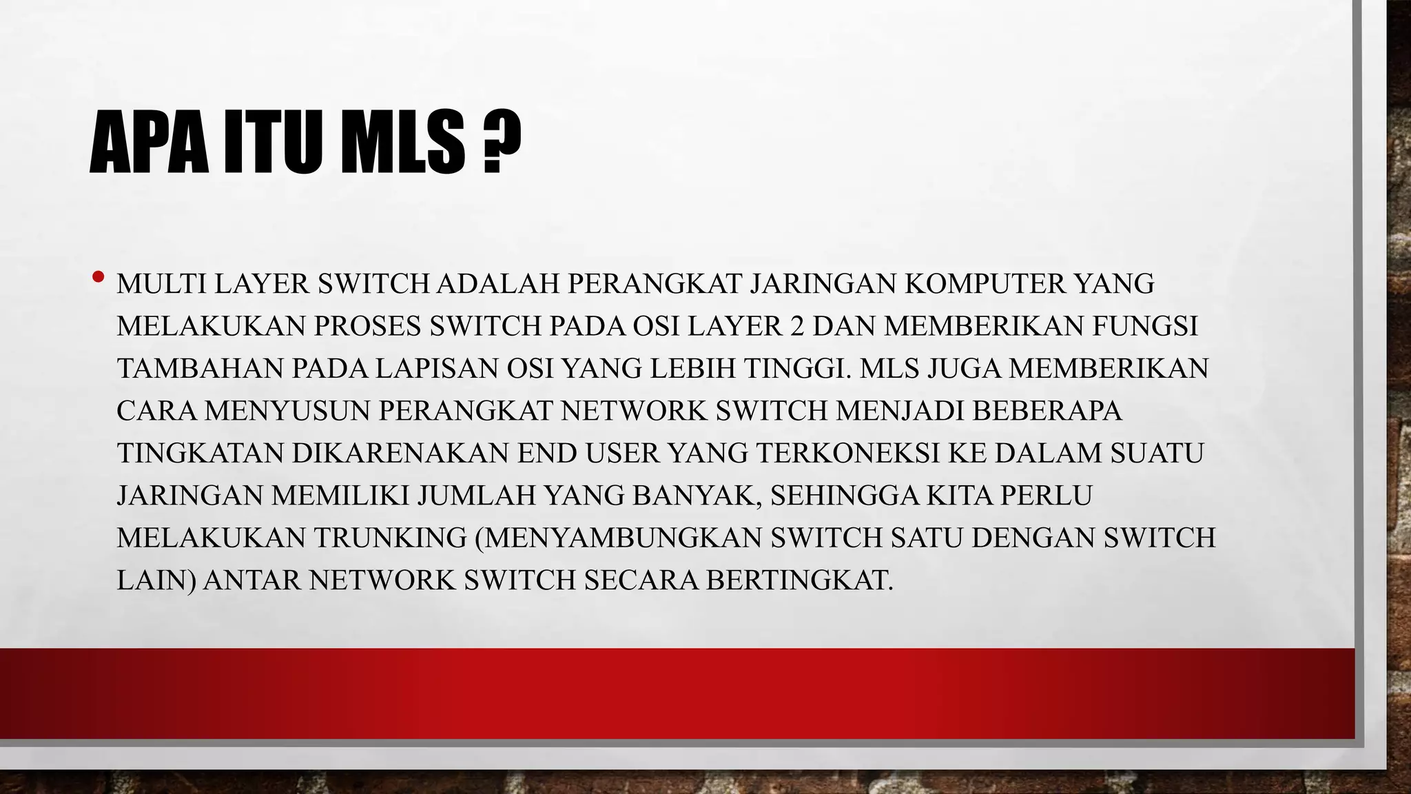 Multilayer Switch | PPTX