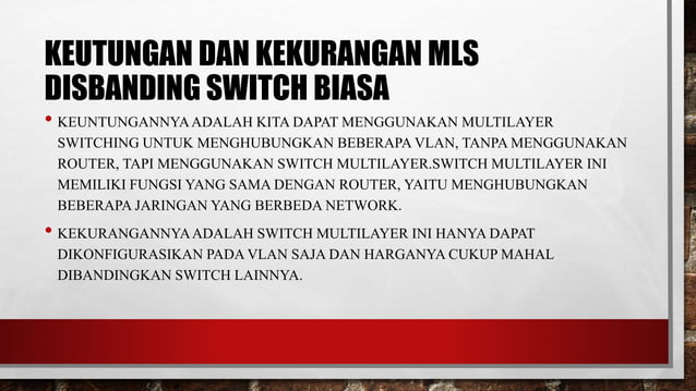 Multilayer Switch | PPTX