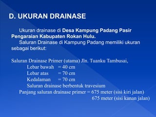 Rekayasa Drainase | PPTX