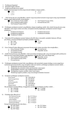 Tugas remedial ekonomi kelas x | PDF