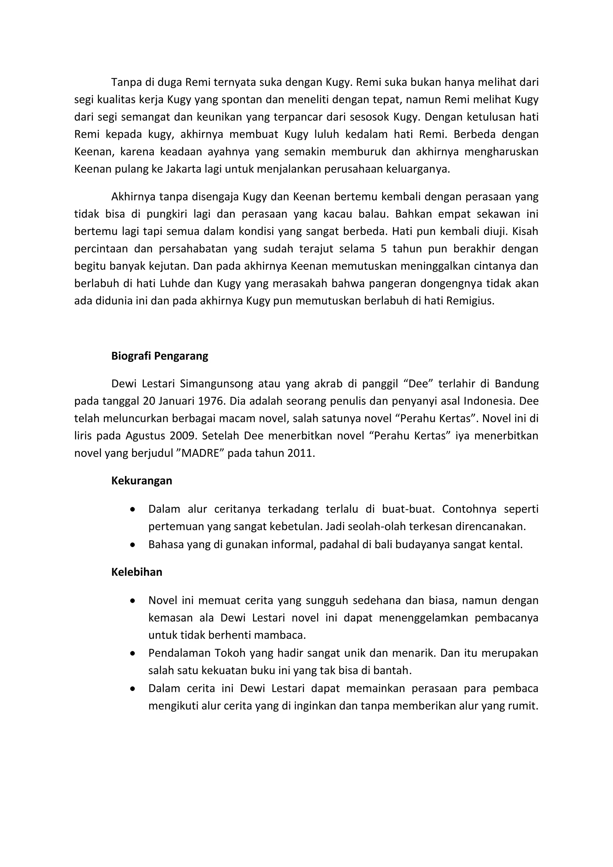 Tugas resensi novel (y) | DOCX