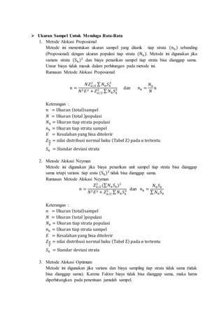 Tugas resume metode sampling | DOCX