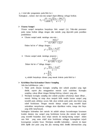 Tugas resume metode sampling | DOCX