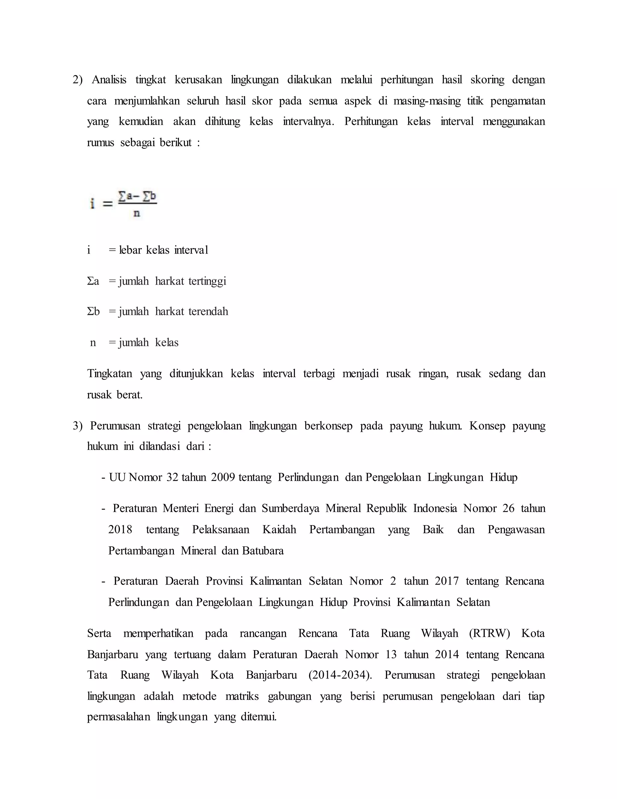 Kajian Kerusakan Lingkungan pada Tambang Intan Berbasis Pertambangan ...