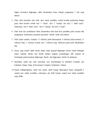 Kajian Kerusakan Lingkungan pada Tambang Intan Berbasis Pertambangan ...