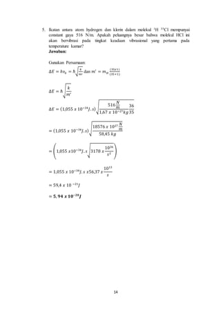 Tugas ringkasan materi bab 8 fisika modern tentang molekul (adi & andi ...