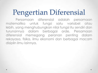 Tugas rk differensial | PPTX