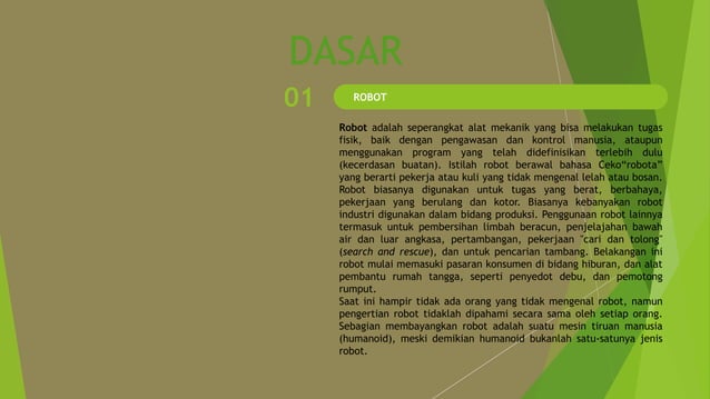 Robot sederhana motor dc | PPT