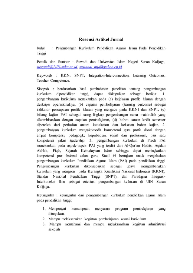 Tugas Resensi jurnal Rosmaryani | DOCX