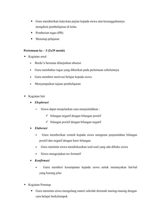 Tugas rpp matematika jumlah bil bulat | DOC