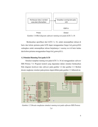 Running Text on LCD ATMEGA 8535 | PDF