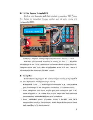 Running Text on LCD ATMEGA 8535 | PDF
