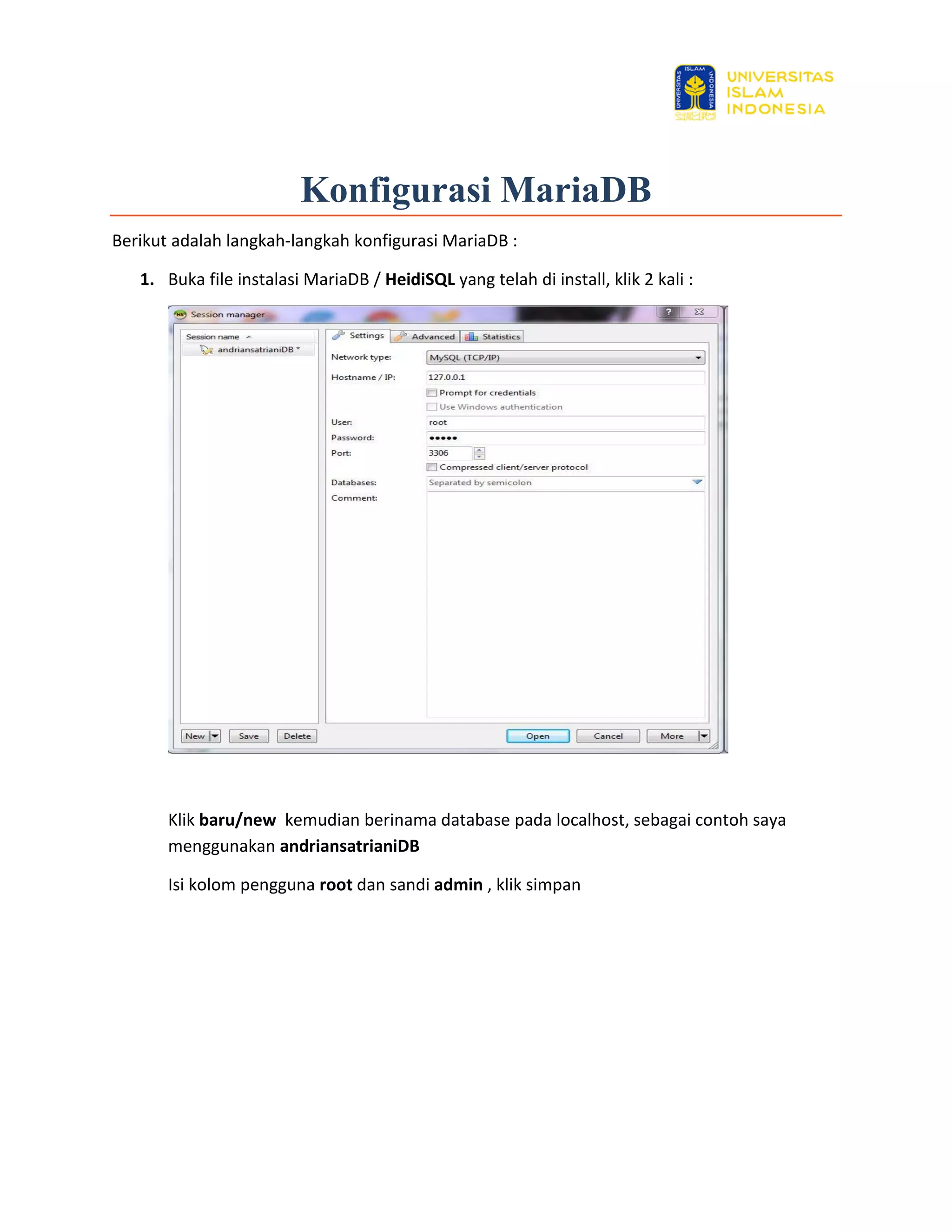 cara mudah instalasi & konfigurasi di MariaDB | PDF