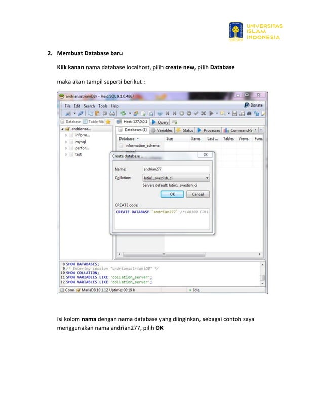 cara mudah instalasi & konfigurasi di MariaDB | PDF