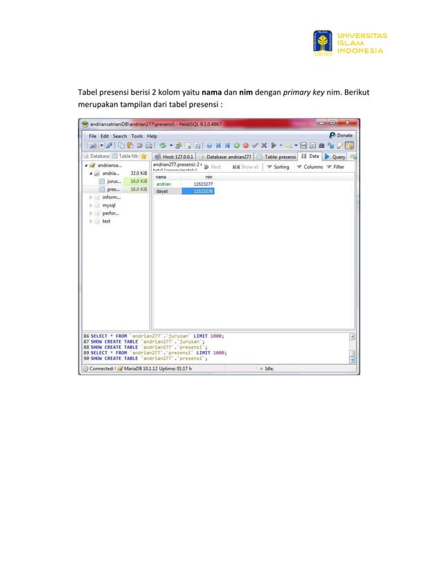 cara mudah instalasi & konfigurasi di MariaDB | PDF