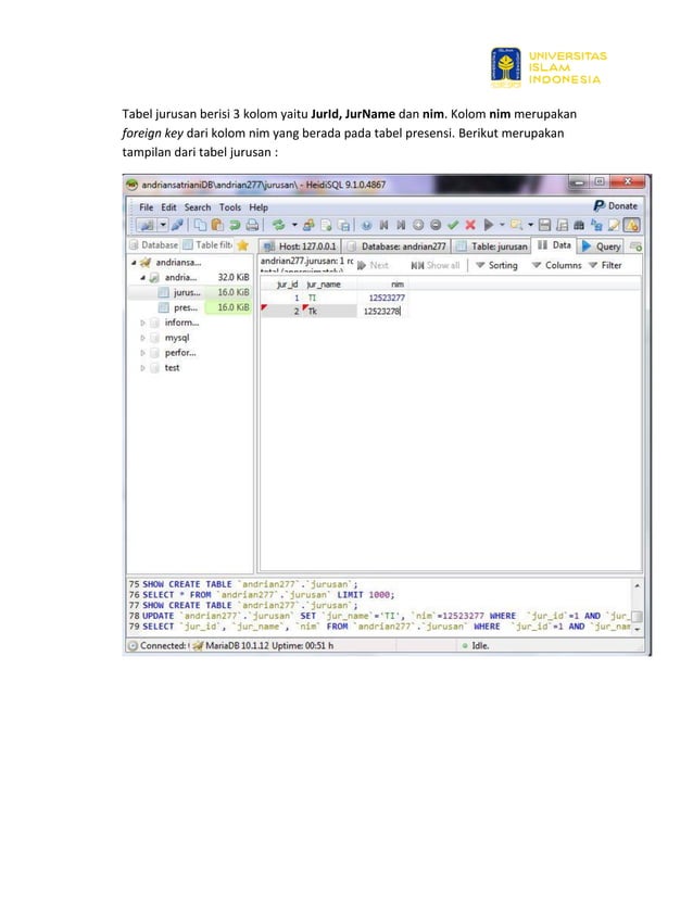 cara mudah instalasi & konfigurasi di MariaDB | PDF