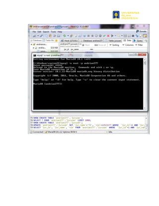 cara mudah instalasi & konfigurasi di MariaDB | PDF