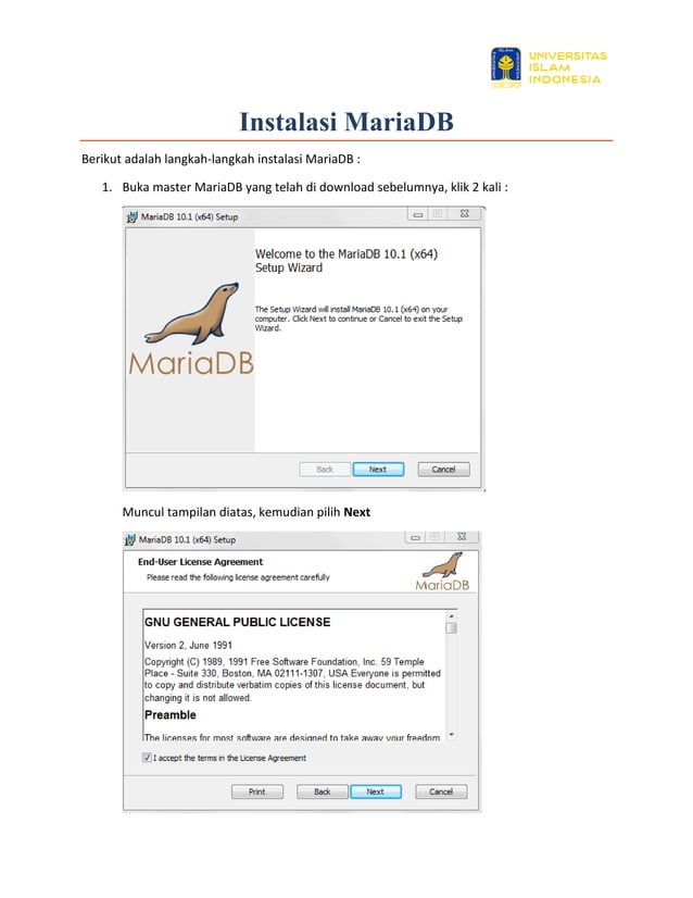 cara mudah instalasi & konfigurasi di MariaDB | PDF | Free Download