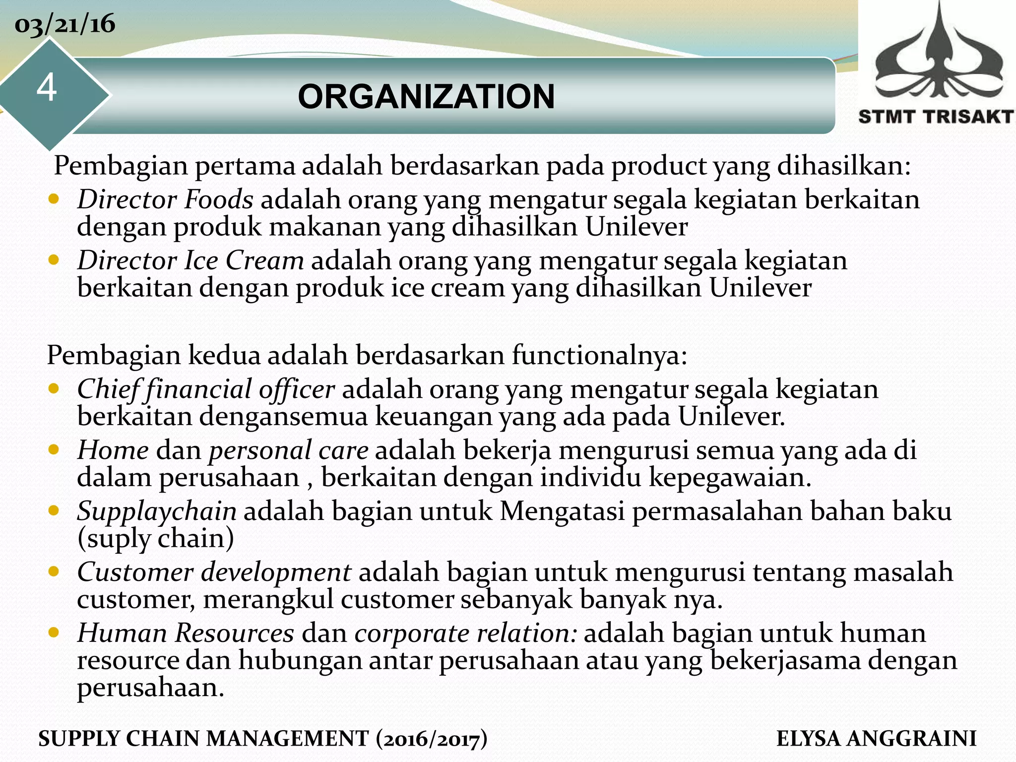 Tugas scm (unilever ppt) | PPSX