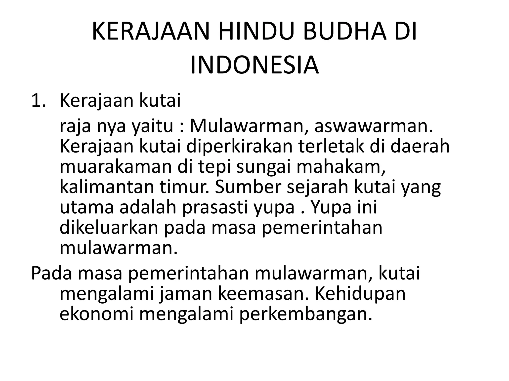 (Tugas sejarah indonesia) masuknya Hindu Budha ke Indonesia | PPTX
