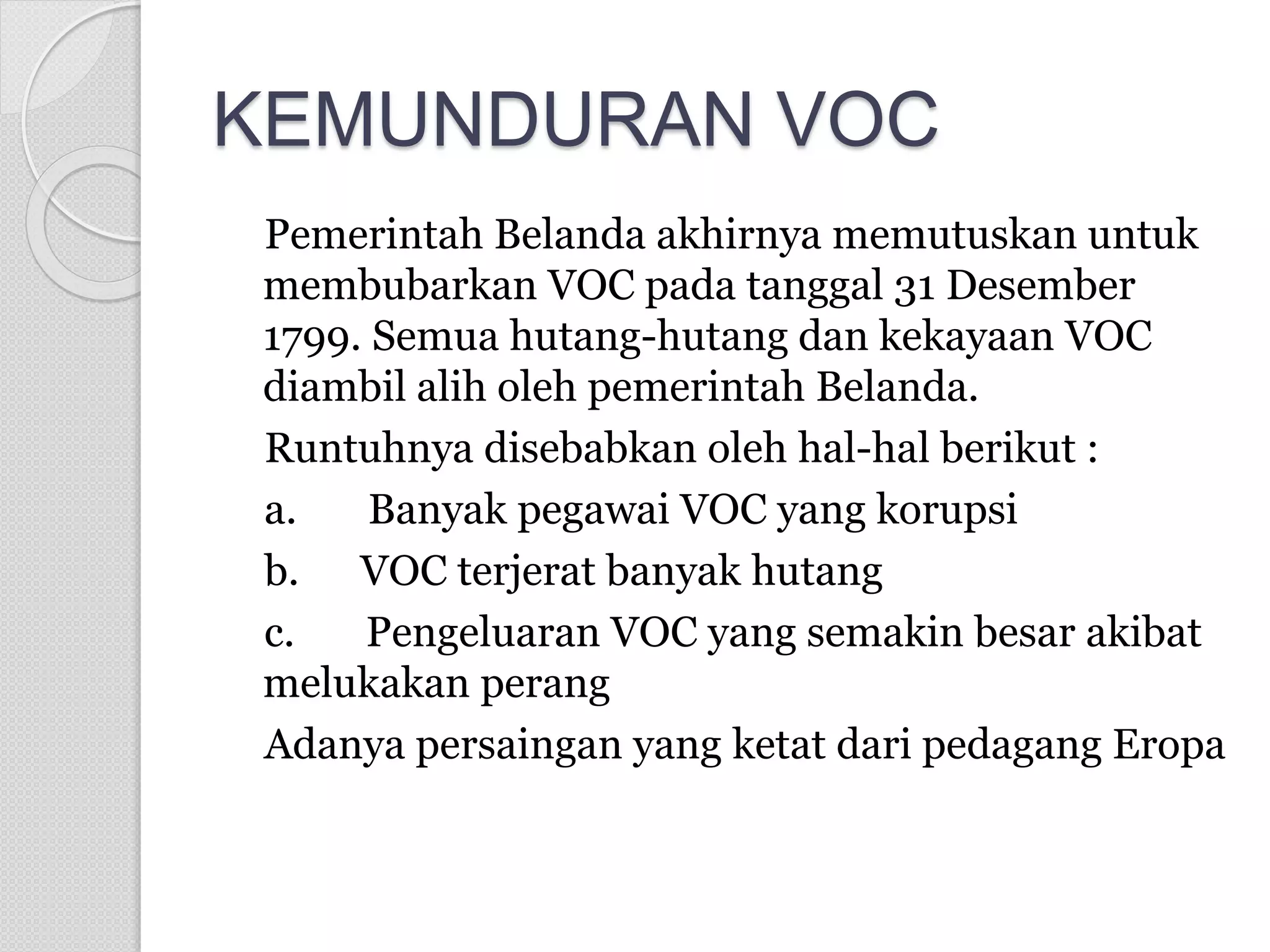 Tugas sejarah indonesia voc | PPT
