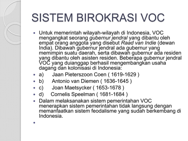 Tugas sejarah indonesia voc | PPT
