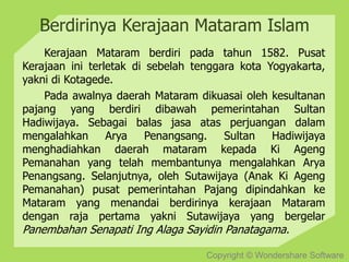 Kerajaan Mataram islam | PPTX