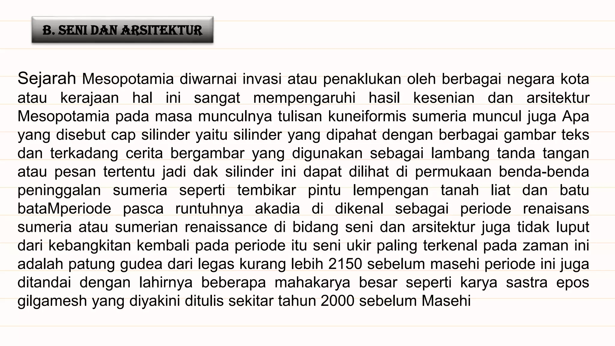 PERADABAN AWAL DUNIA | PPTX