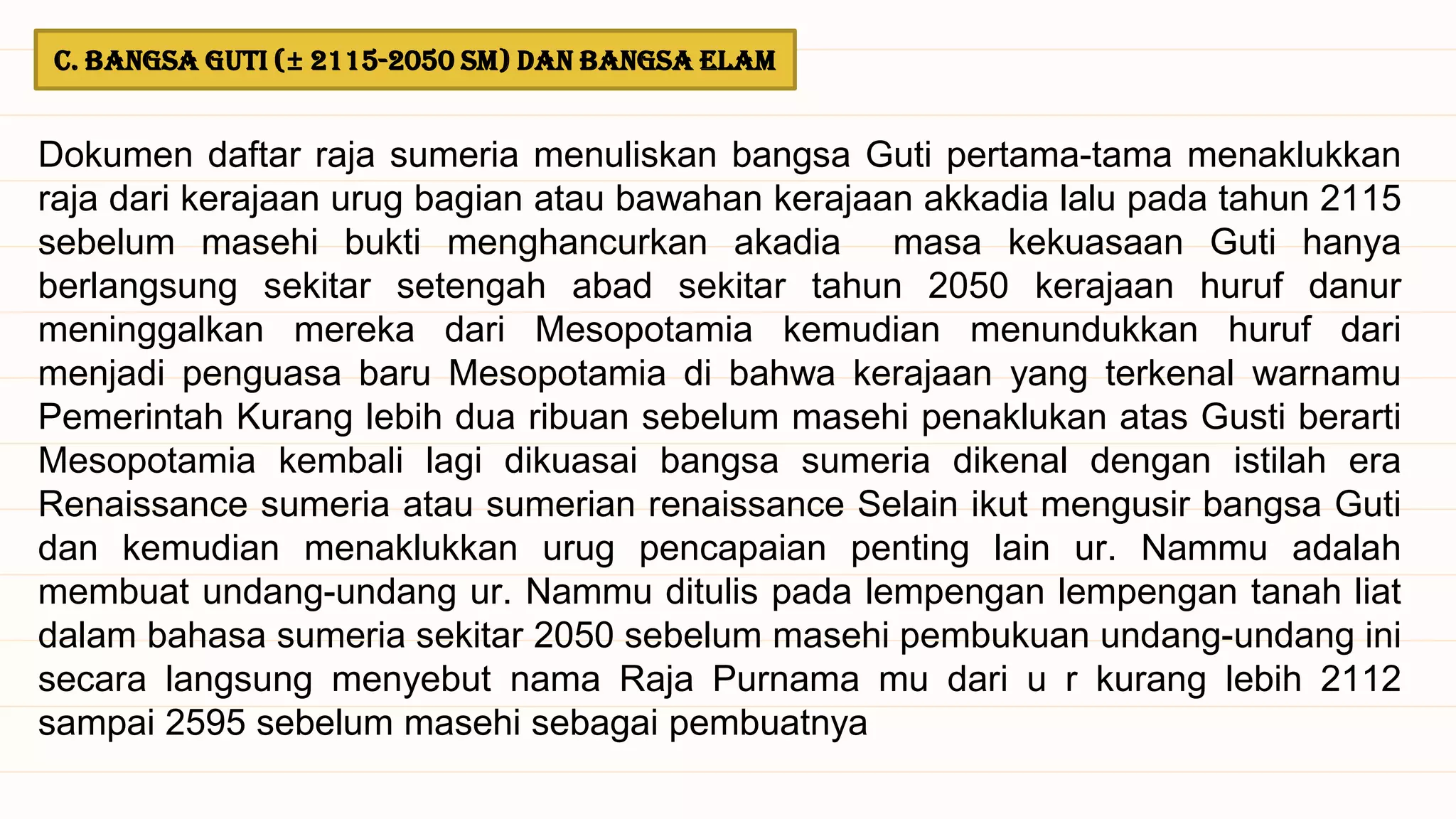 PERADABAN AWAL DUNIA | PPTX